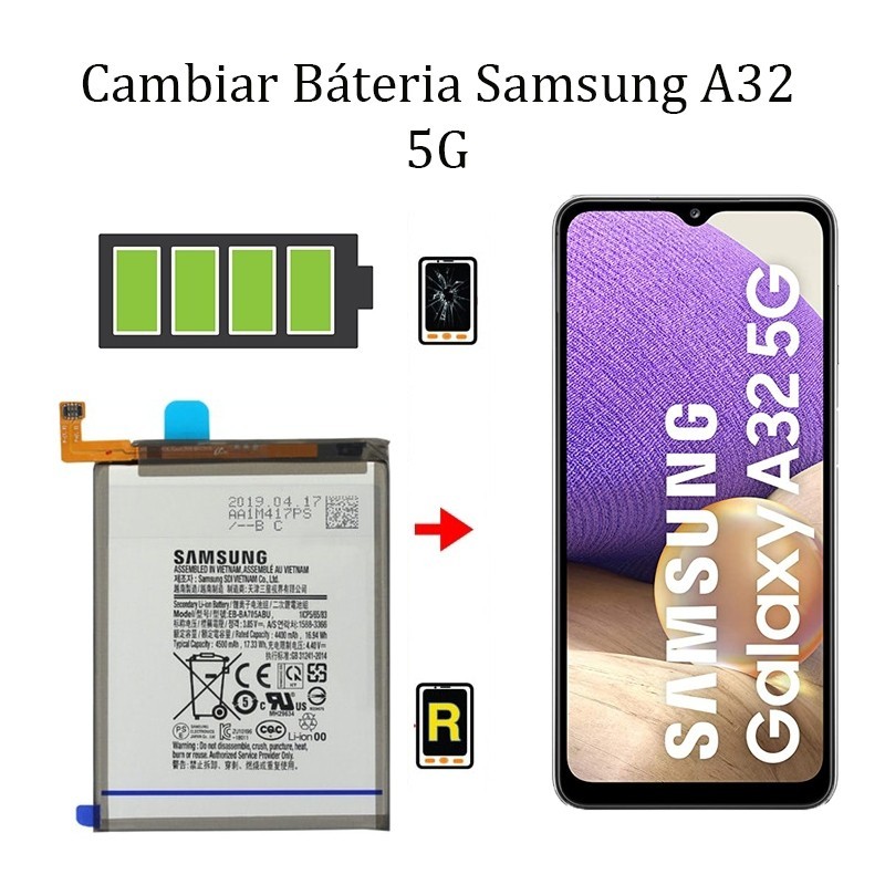 Cambiar Batería Samsung Galaxy A32 5G | Garantía y Servicio Rápido en ...